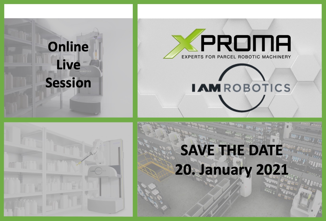 Einladung zum IAM Robotics Live-Event - XPROMA